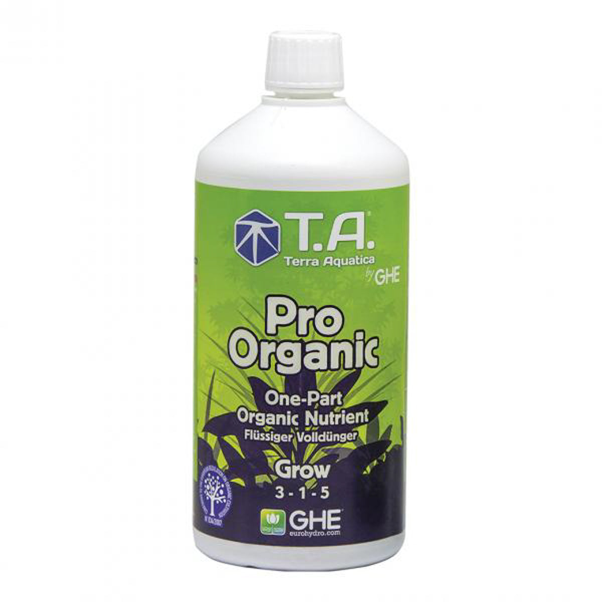 Pro Organic Grow 1L – Organic Nutrient for Veg Stage